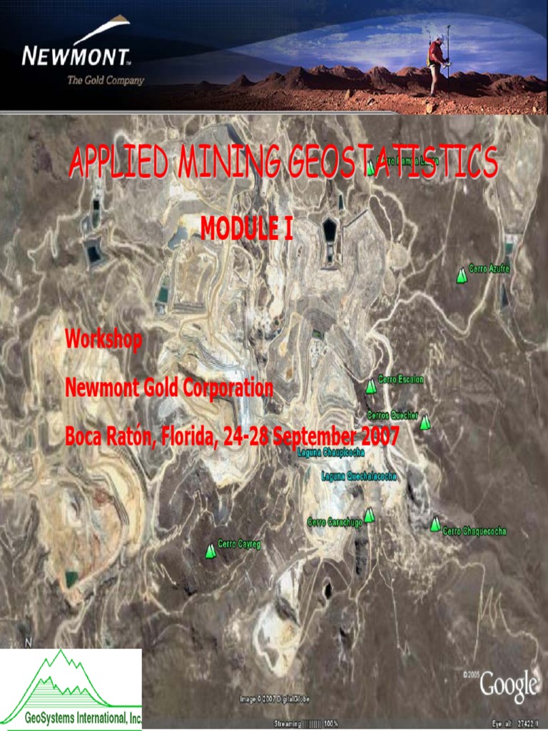 Applied Mining Geostatistics | PDF | Stationary Process | Statistics