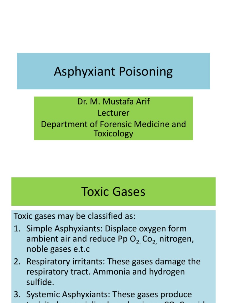 Asphyxiant Poisoning | Cyanide | Blood