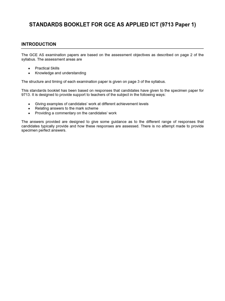 Specimen Paper1 Standards | PDF | Robotics | Online Chat