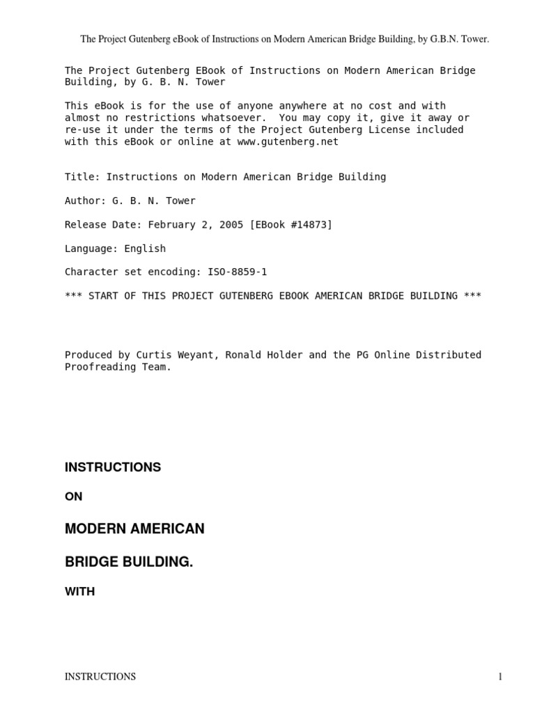 Modern American Bridge Building Guide | PDF | Truss | Beam (Structure)