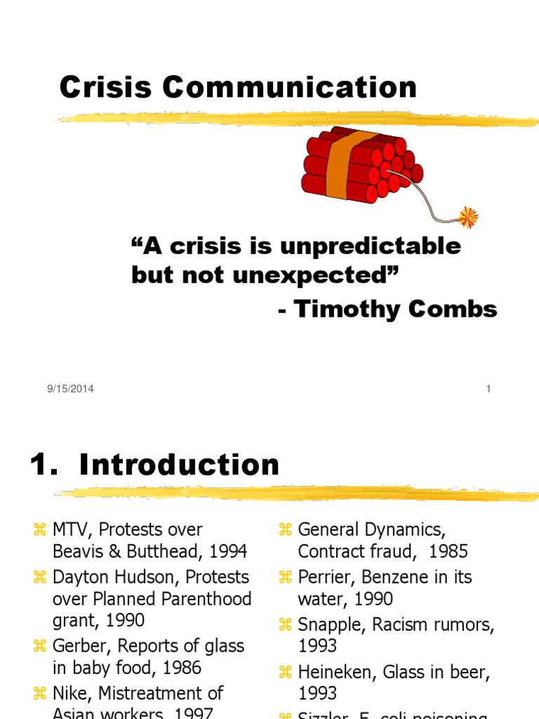 Crisis Management Essentials | PDF | Crisis Management | Business
