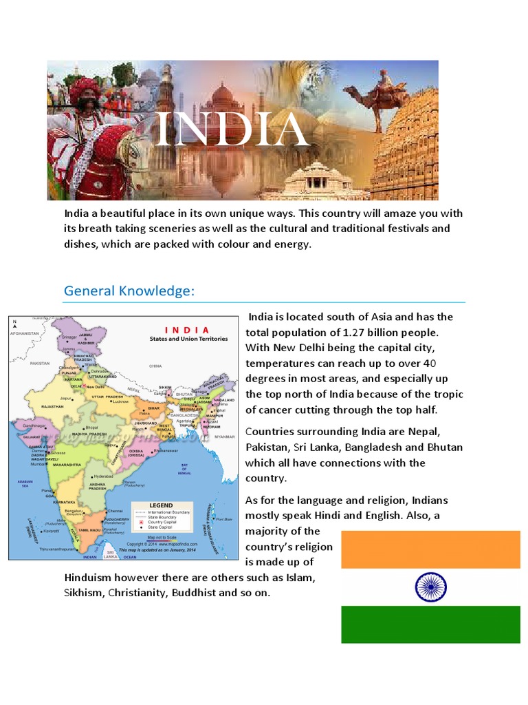 India: General Knowledge | PDF | Indian Cuisine | Foods