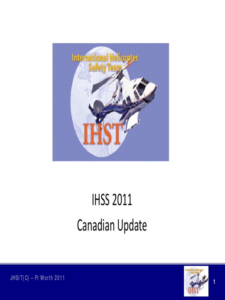 Canada - CDN IHSS Presentation v2007 | PDF | Risk Management | Aviation