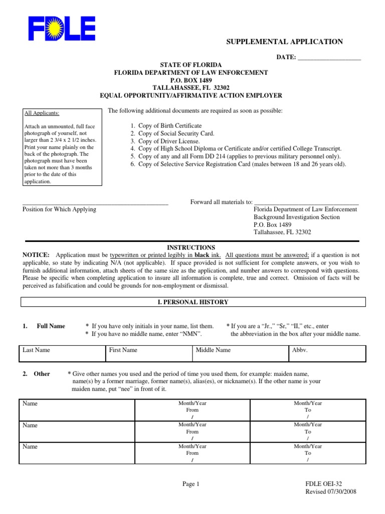 Supplemental App | PDF | Arrest | Marriage