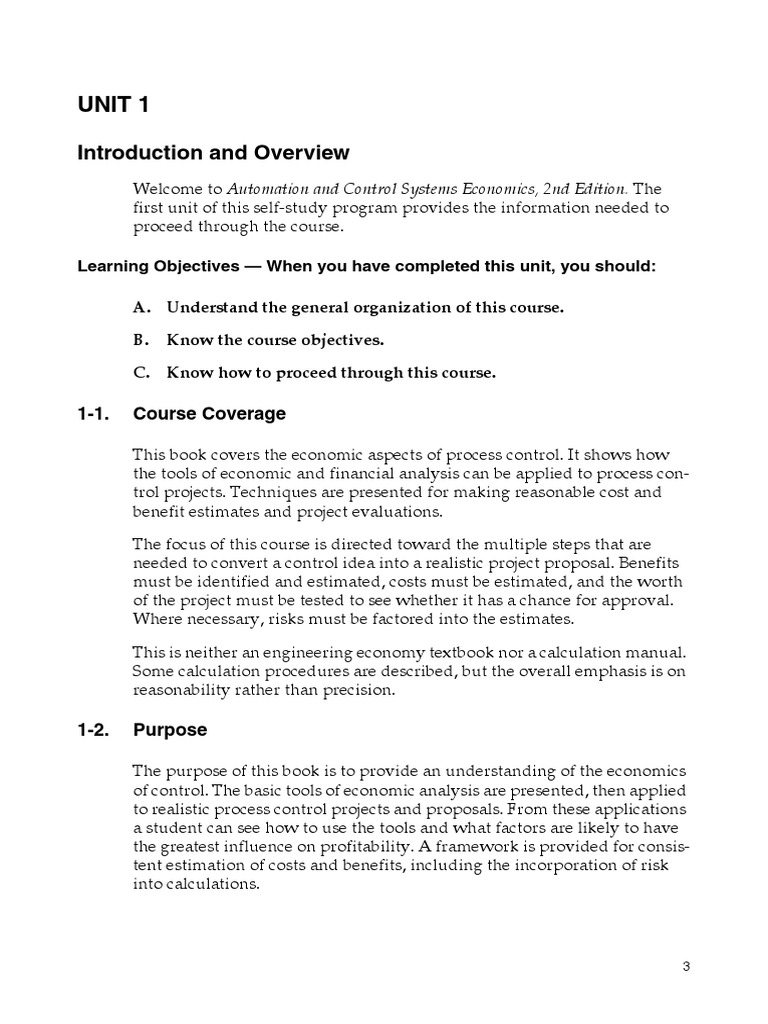 Unit 1: Introduction and Overview | Download Free PDF | Economics ...
