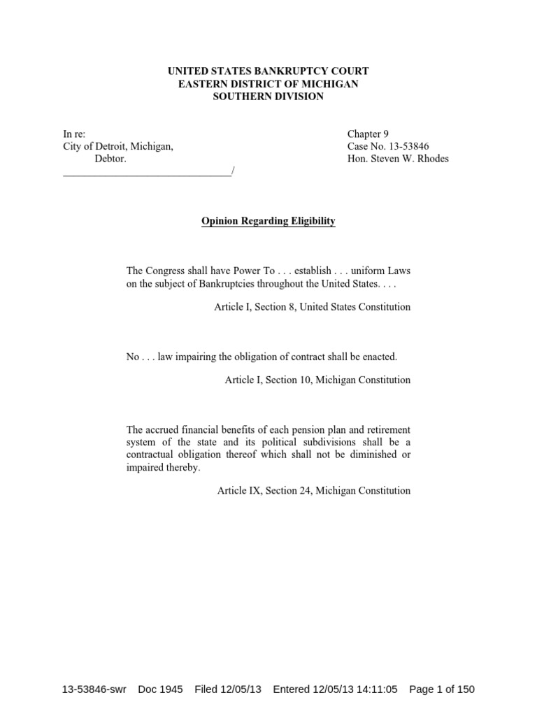 Bankruptcy Order | PDF | Swap (Finance) | Pension