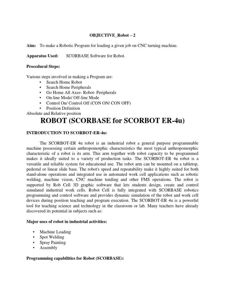 Scorbot Er 4u | Download Free PDF | Welding | Construction