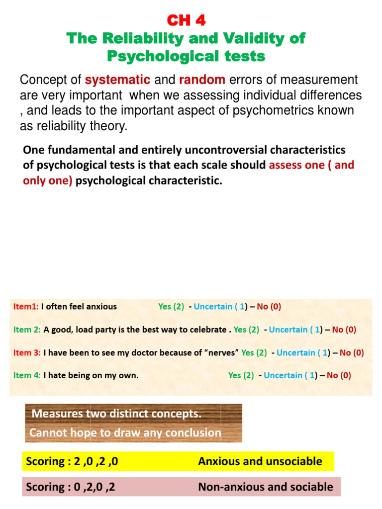 Reliability and Validity | Download Free PDF | Observational Error | Validity (Statistics)
