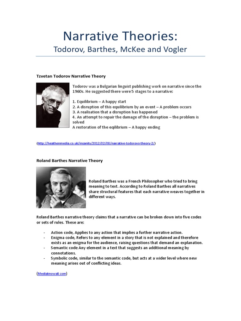 Narrative Theories | PDF | Narrative | Hero