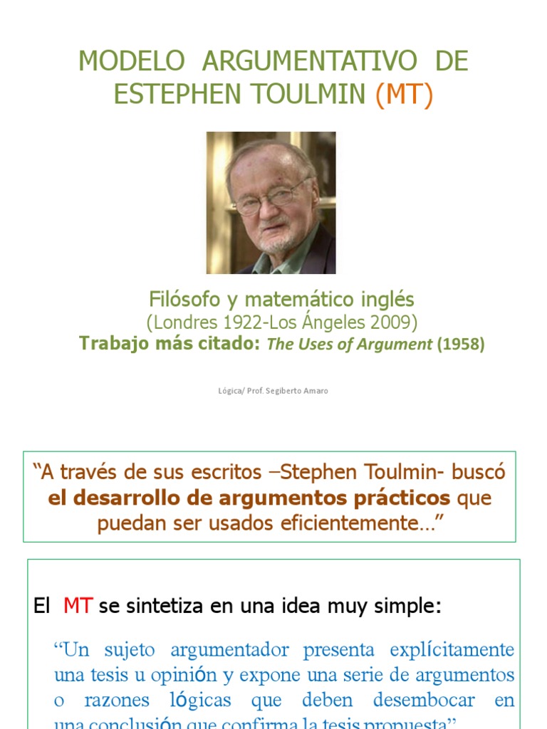 3-Modelo Argumentativo de Toulmin | PDF