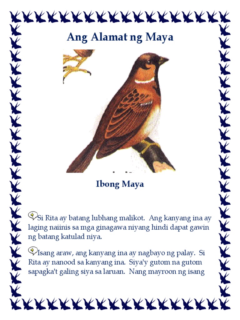 Ang Alamat NG Maya | PDF