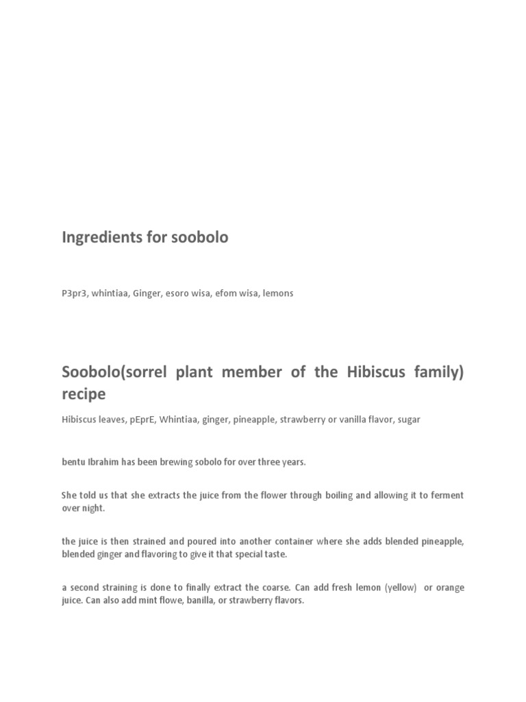 Ginger Beer Recipes | PDF | Drink | Ginger