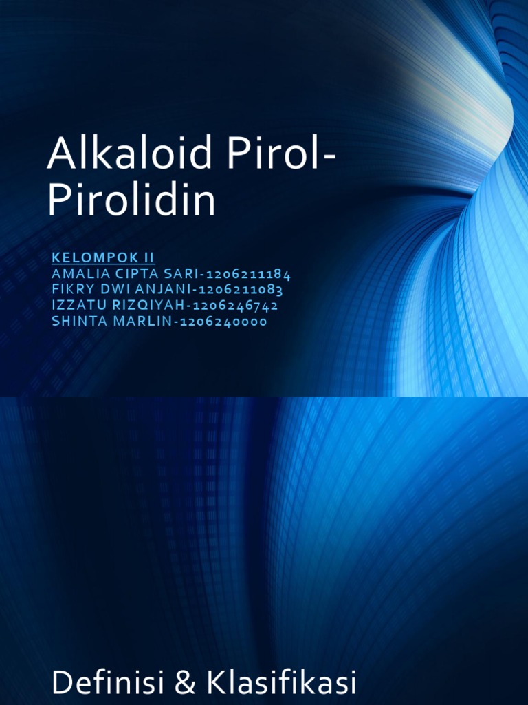 Alkaloid Pirol-Pirolidin | PDF