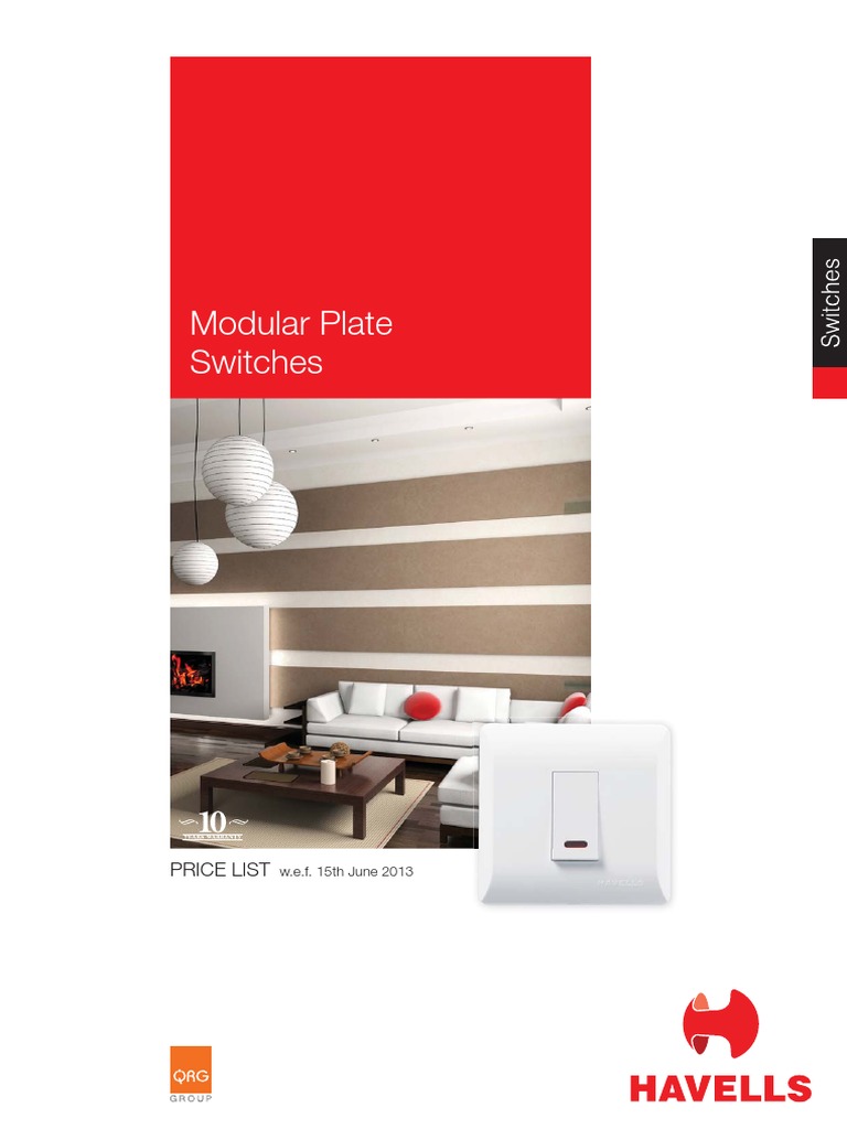 Havells Combined Price List June 2013 | PDF | Electrical Components ...