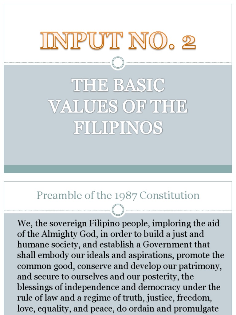 Basic Values of Filipino | PDF | Ten Commandments