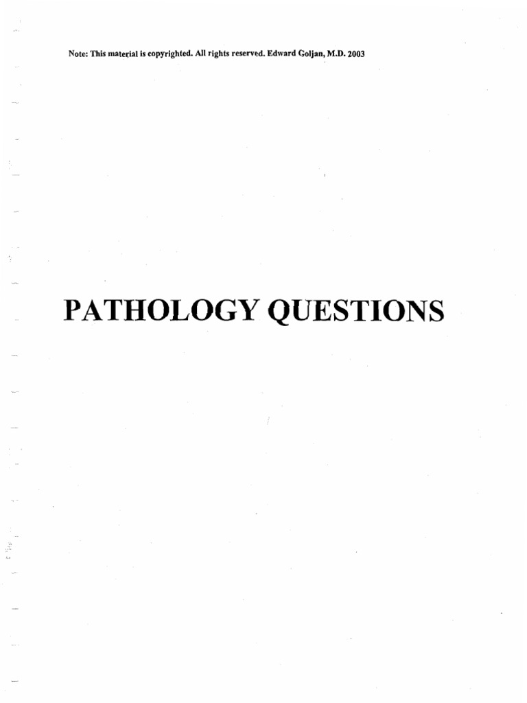 Goljan's Pathology Self-Assessment | PDF | Foreign Language Studies