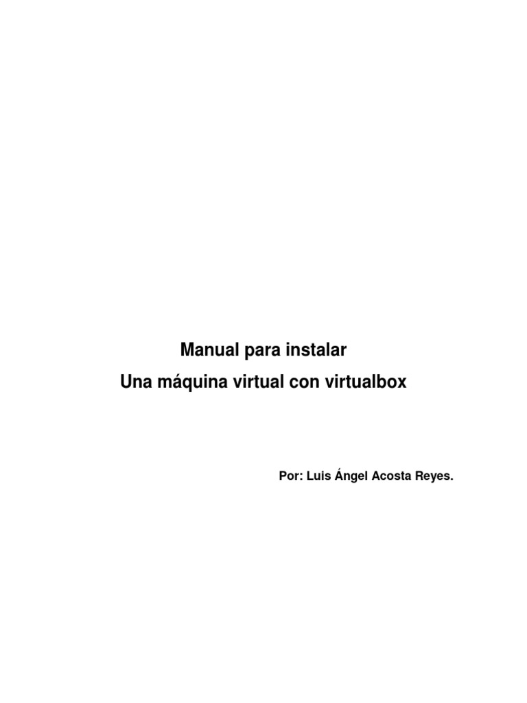 Manual para Instalar Virtualbox | PDF