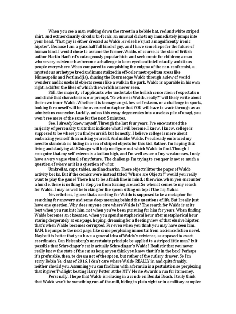 Uchicago Waldo | PDF