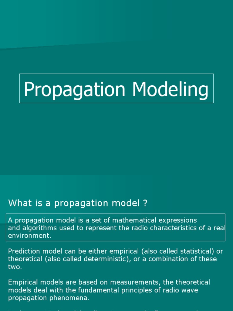 Model Tuning Pdf Surveying Radio Propagation