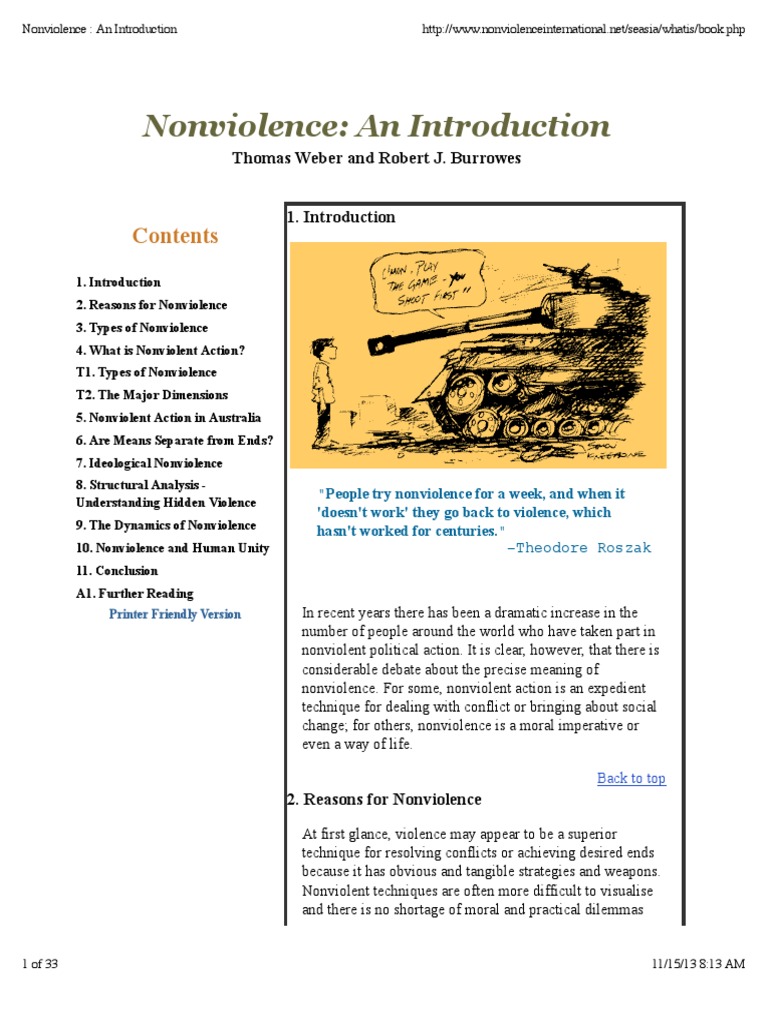 Understanding Nonviolence Principles | PDF | Nonviolence | Mahatma Gandhi