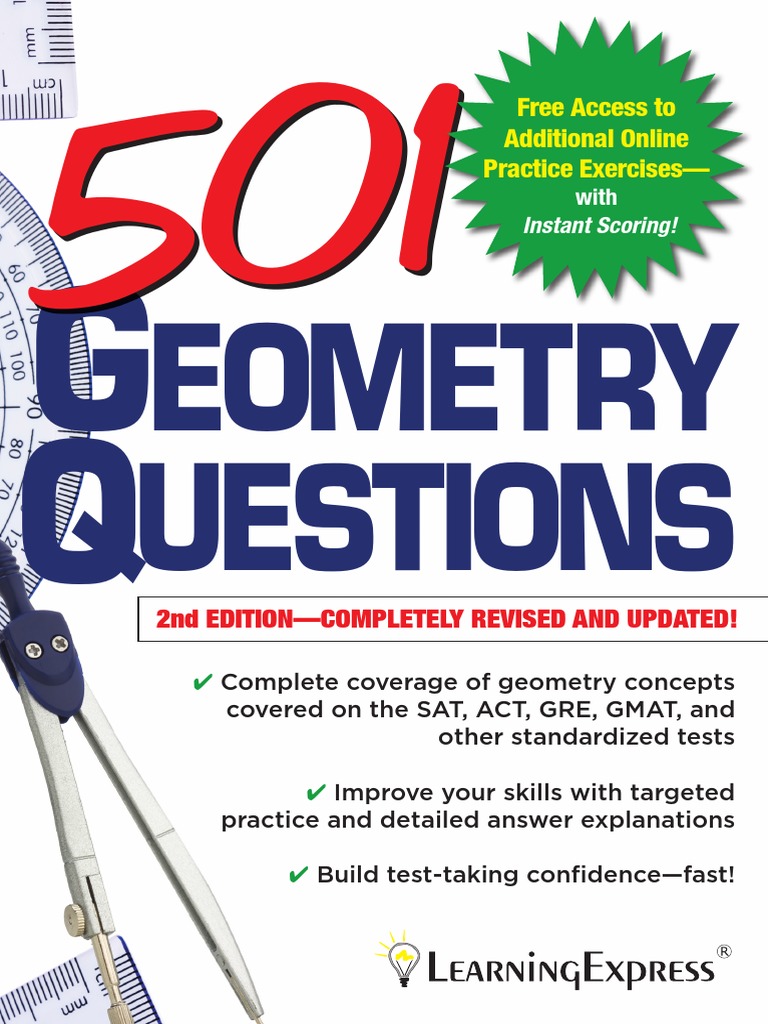 501 Geometry Questions Second Edition | PDF | Line (Geometry) | Angle