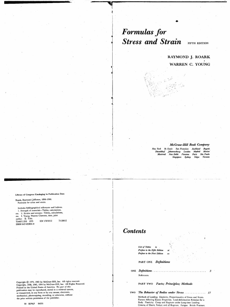 Formulas For Stress and Strain | PDF