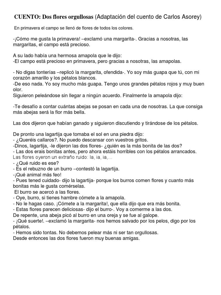 Cuento Sobre La Primavera | PDF