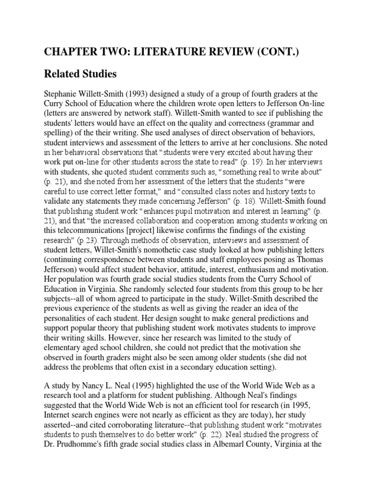 Example or Related Studies | Motivation | Motivational