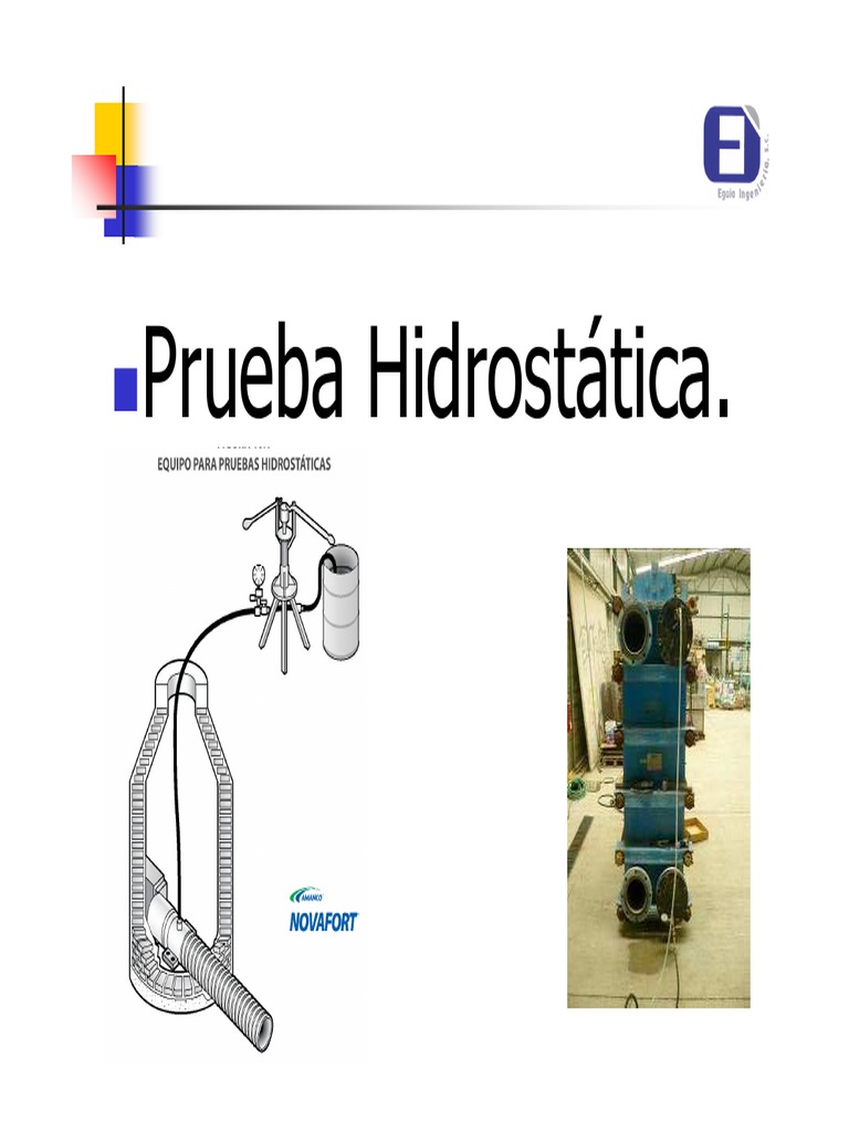 pruebas hidrostaticas | Presión | Ingeniería mecánica