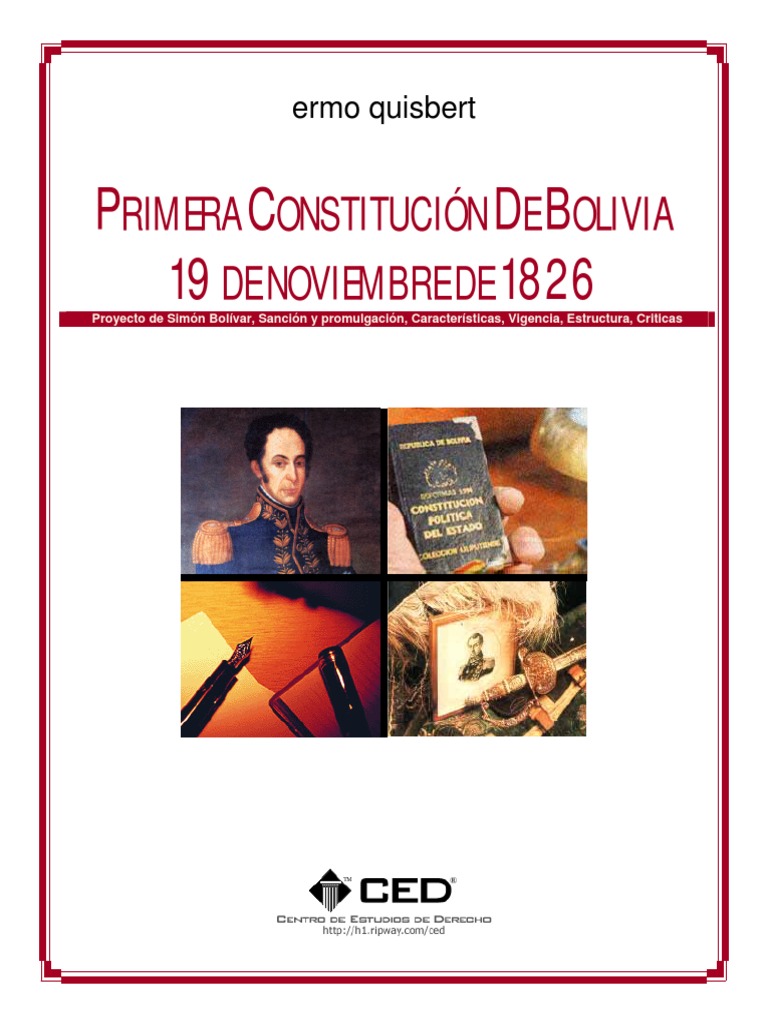 Analisis de La Primera Constitucion de Bolivia | PDF | República | Bolivia