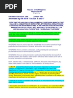 PD1866 As Amended by RA 8294 and Ra 9516 | PDF | Double Jeopardy | Repeal