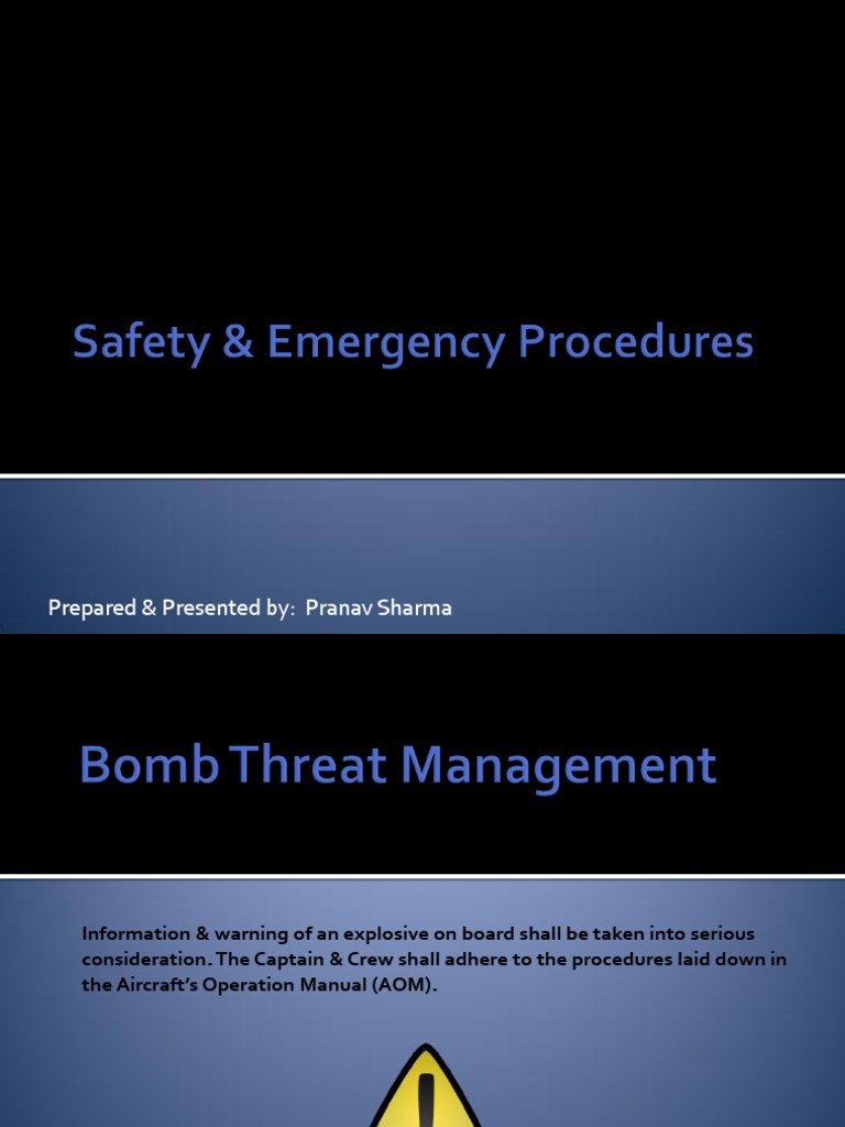 Safety & Emergency Procedures | PDF
