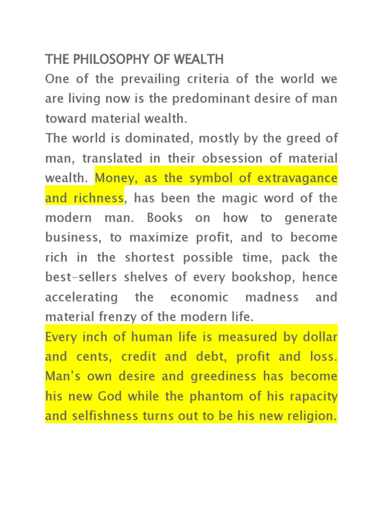 Wealth in Islam | PDF | Wealth | Afterlife