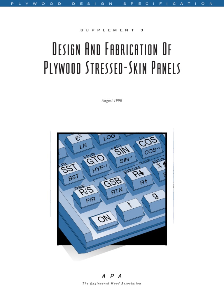 DEsign and Fabrication of Plywood Stressed Skin Panels | PDF | Bending ...
