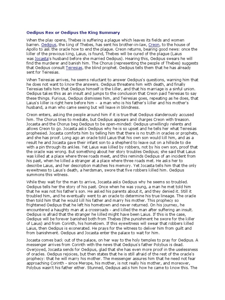 Oedipus the King Summary | Mythology Of Central Greece | Ancient Thebes ...