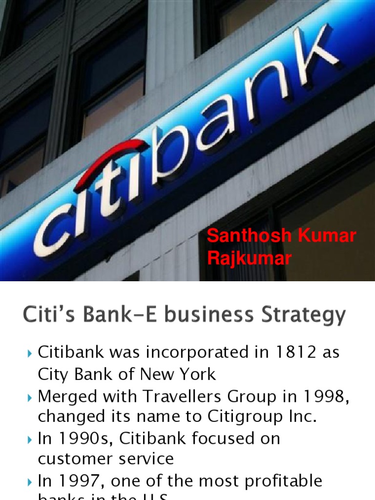 Citi Bank e Strategy | PDF | Citigroup | Citibank