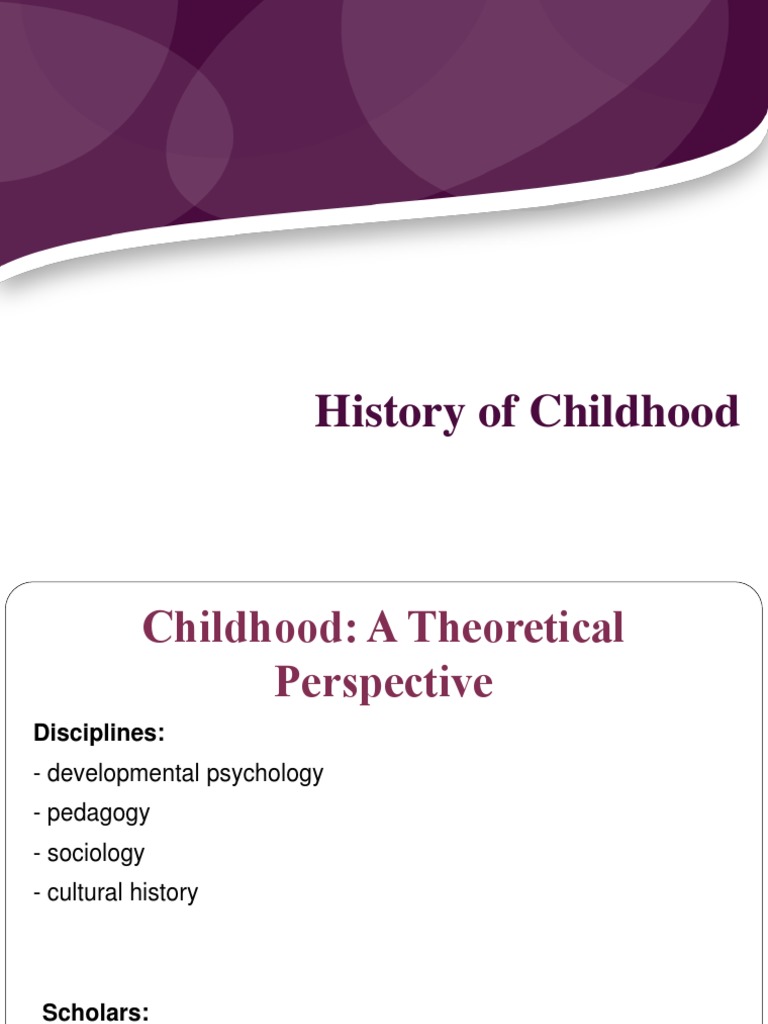 The History of Childhood | PDF | Childhood | Family