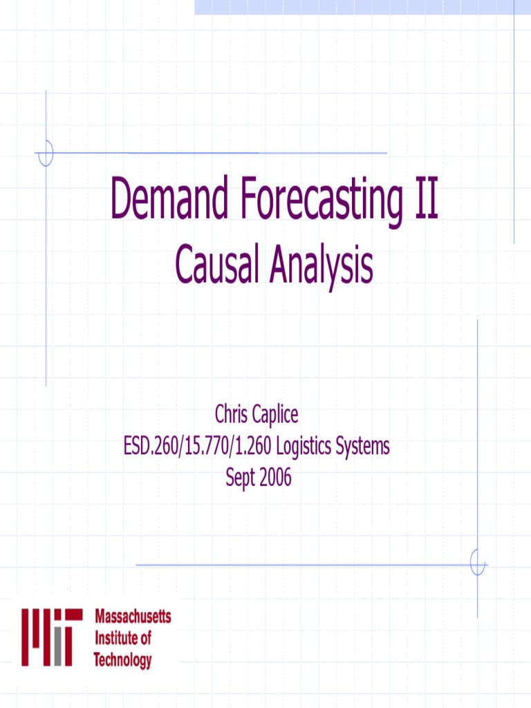 Lect Demand Forecasting | PDF | Errors And Residuals | Ordinary Least Squares