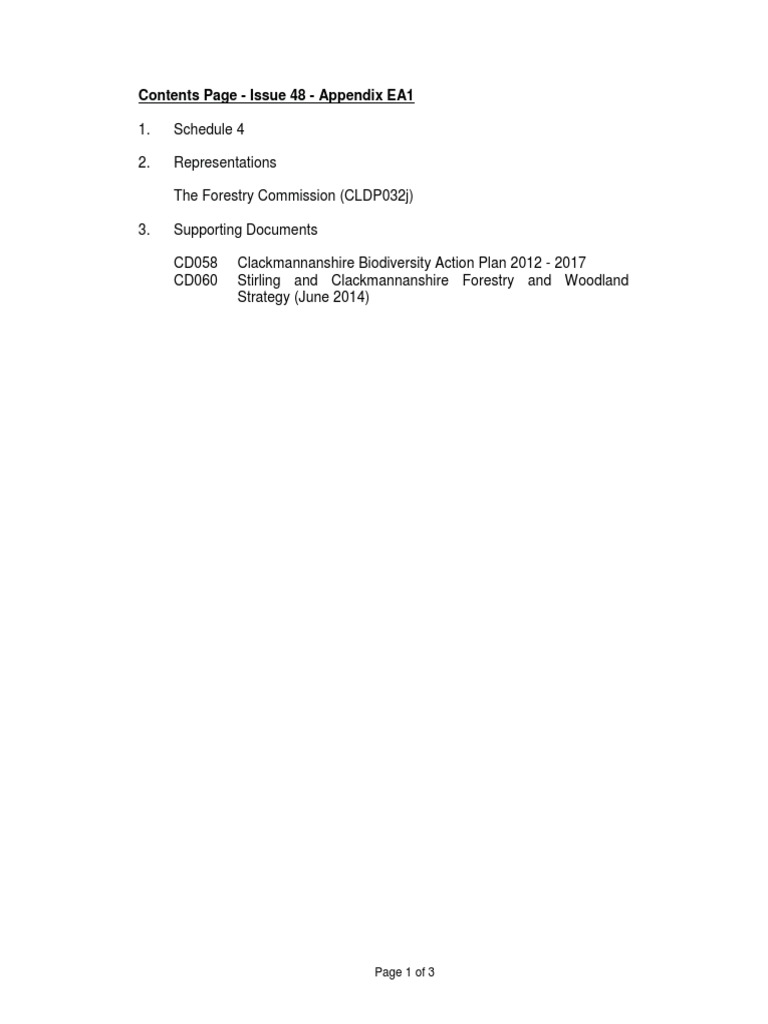 Issue 48 Appendix EA1 | PDF | Forestry | Biodiversity