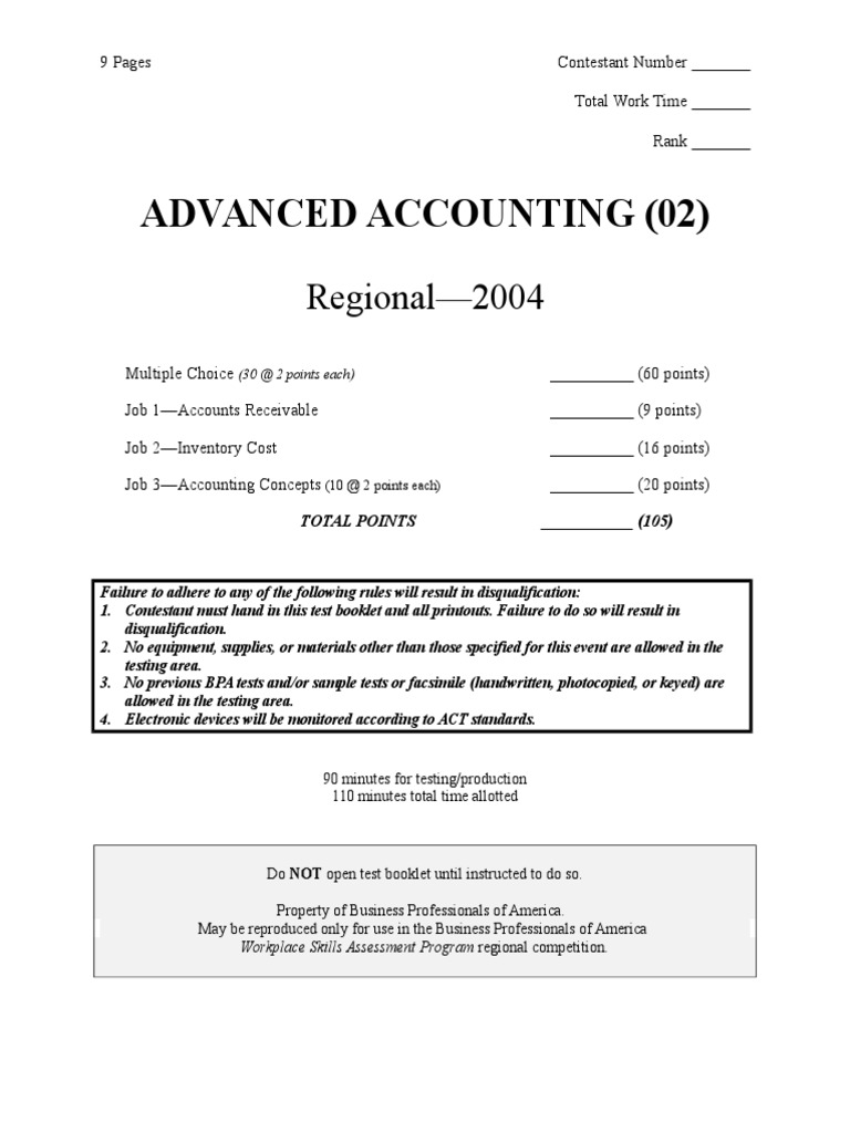 02 Advanced Accounting | PDF | Debits And Credits | Financial Accounting
