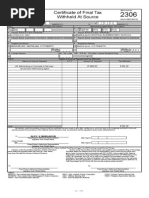 Bir Form 2551q | PDF | Payments | Receipt