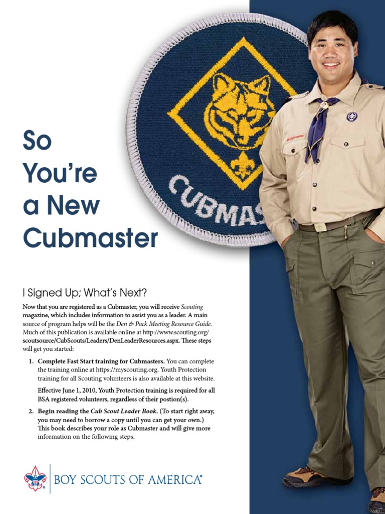 Cubmaster Leader Introduction | PDF | Boy Scouts Of America | Scouting
