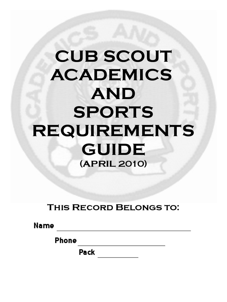 Cub Scout Loops and Pins Guide | PDF | Compass | Sports