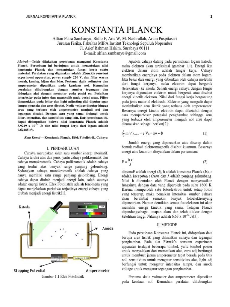 Konstanta Planck | PDF