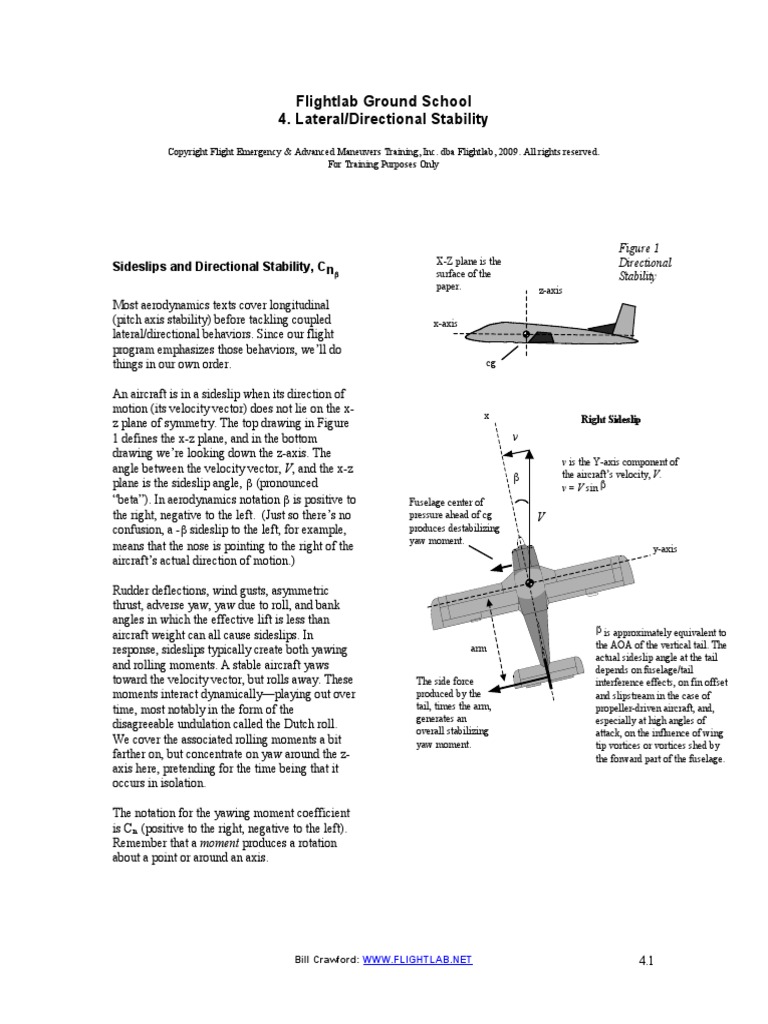 4 LateralDirectional#2BA14D 2 | PDF | Flight Dynamics (Fixed Wing ...