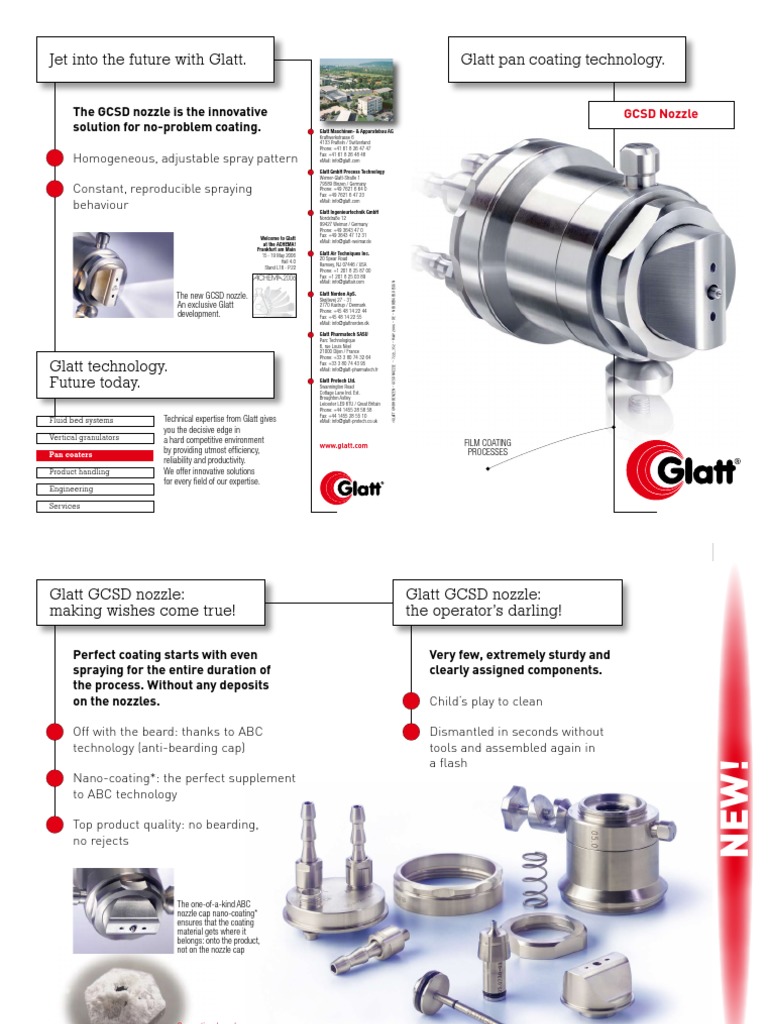 Glatt GCSD Nozzle For Glatt Pan Coating Technologie | PDF | Business
