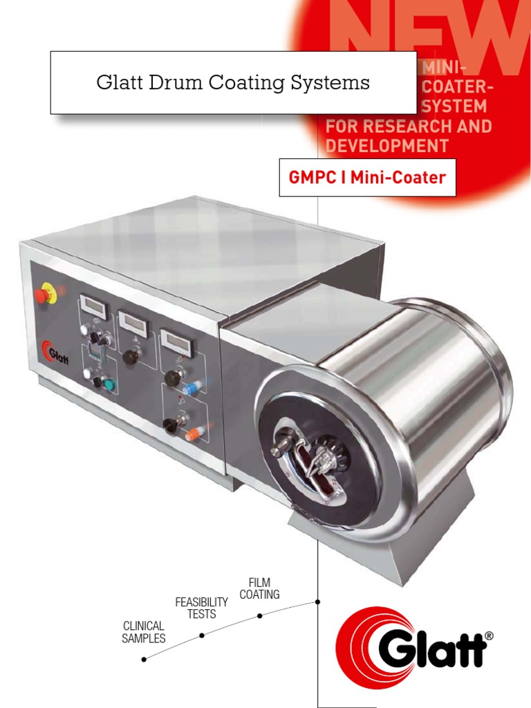 Glatt Drum Coating Systems: GMPC I Mini-Coater
