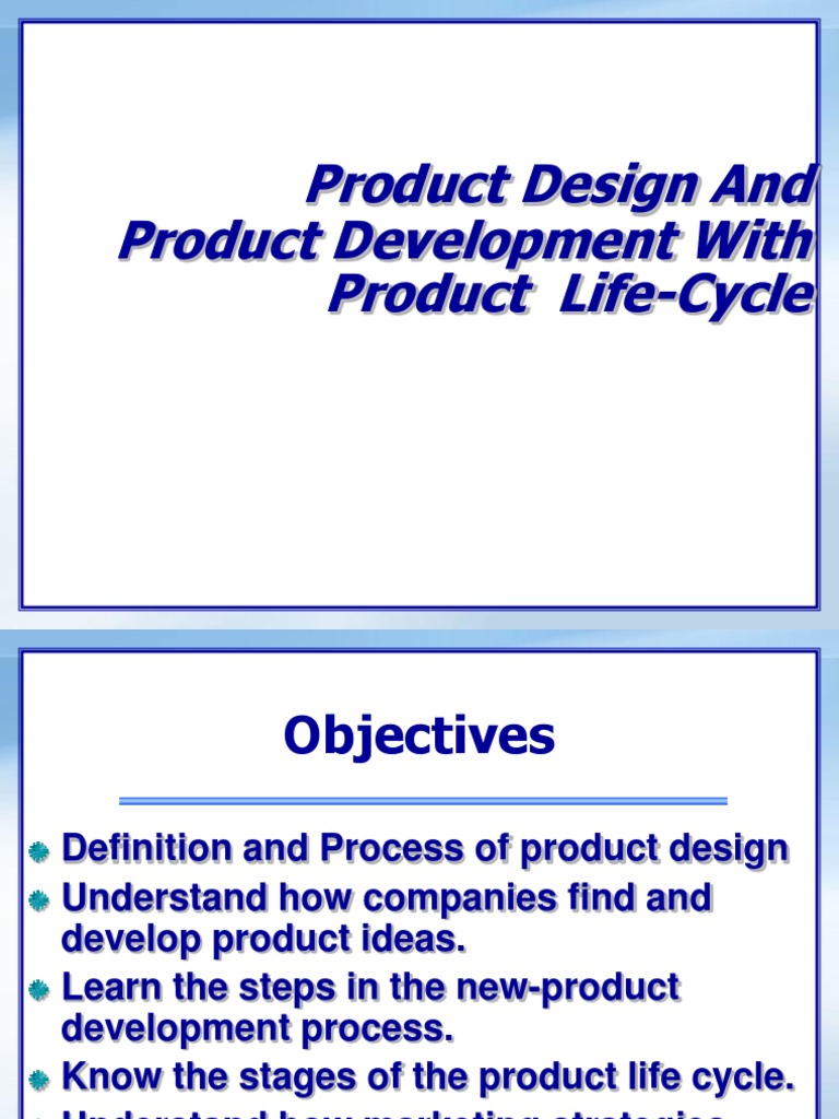 Product Life Cycle and Design Strategies | PDF | New Product ...