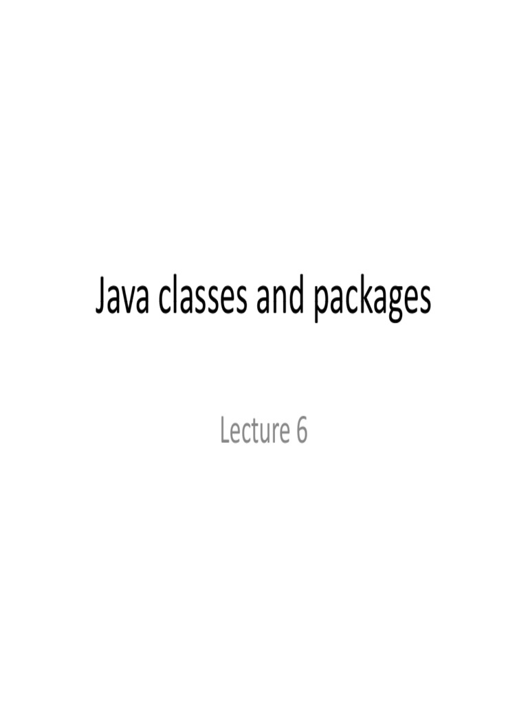 Java Classes And Packages Java Classes And Packages Download Free Pdf Inheritance Object