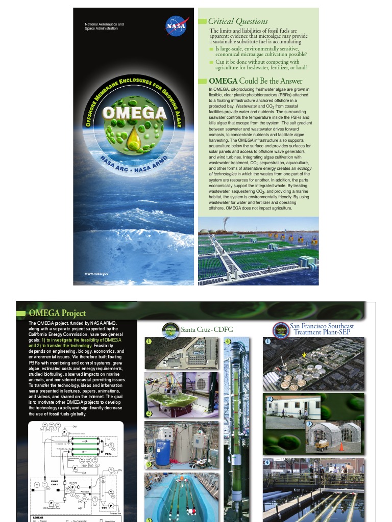NASA Algae Growth System - OMEGA | PDF | Algae Fuel | Algae